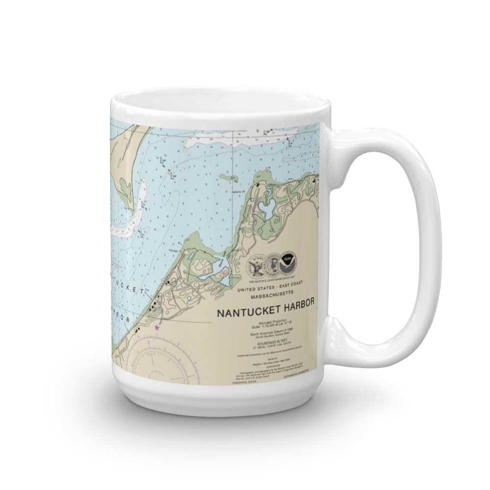 Nantucket Harbor Chart Mug · Chart Mugs